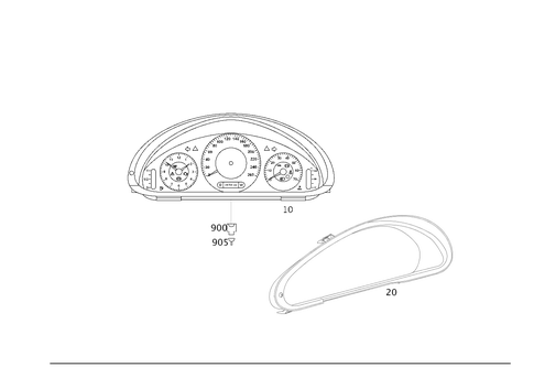 Instrument Cluster for 2006 Mercedes-Benz CLK 500 | Mercedes-Benz USA Parts