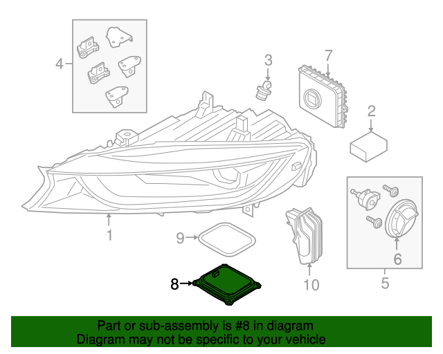 63117361401 - 2014-2020 BMW i8 Control Unit (63-11-7-361-401) | BMW of ...