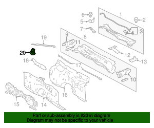 2015-2016 Lexus RC F Mount Brace 53607-24010 | OEM Parts Online