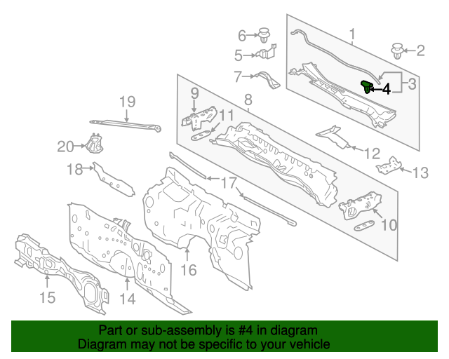1998-2024 Lexus Seal To Cowl Clip 90467-08108 | LexusOfKendall