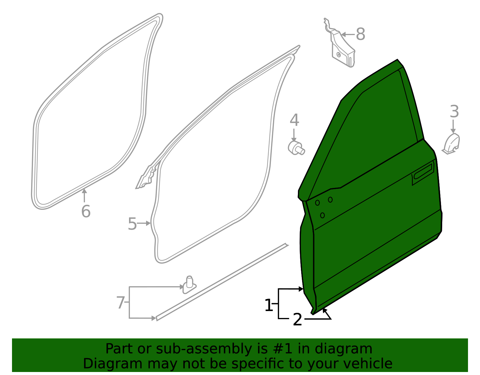 2015-2022 Ford Door Shell FL3Z-1620125-C | Fairway Ford Wholesale Parts