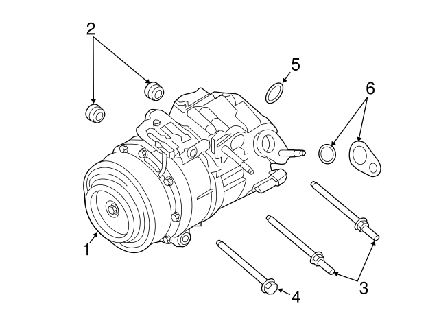 2013-2020 Ford Compressor Assembly Mount Stud -W715823-S442 ...