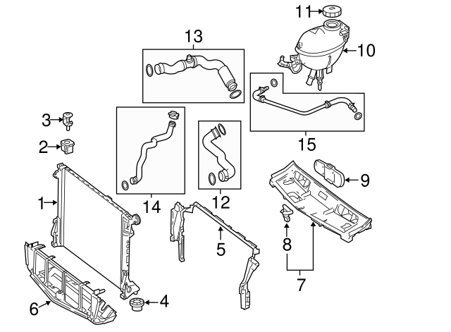 2010-2017 Mercedes-Benz Radiator 099-500-62-03 | Mercedes-Benz Parts