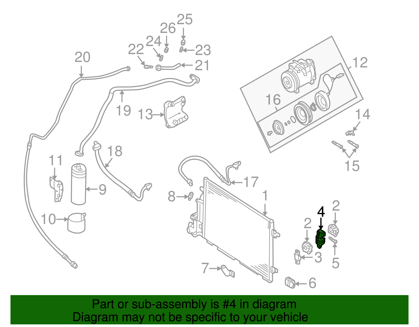 2001-2005 Volkswagen Passat Upper Insulator Bracket 8D0-260-427 ...
