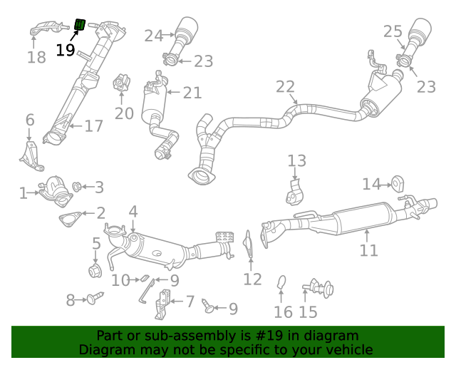 2019-2020 Mopar Pipe Assembly Isolator 68268397AA | TascaParts.com