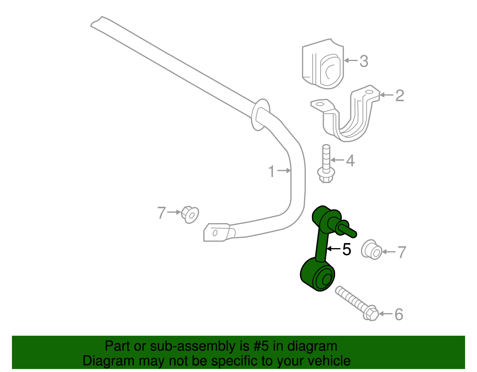 2016-2025 Toyota Stabilizer Link 48830-06090 | Toyota Parts Center