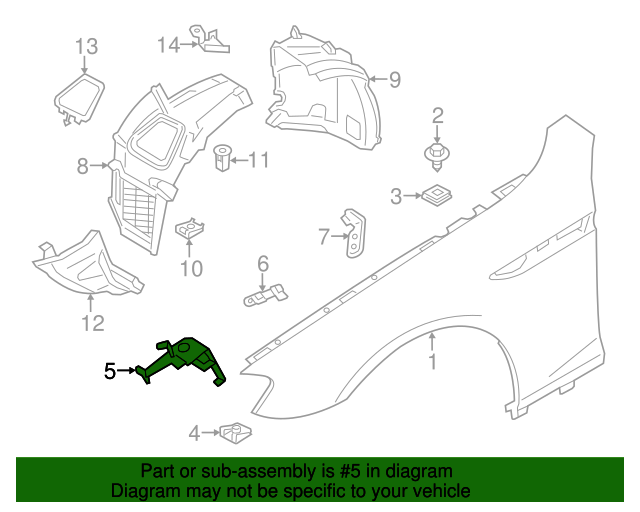 41357230584 - 2012-2019 BMW Front Bracket (41-35-7-230-584) | BMW of ...
