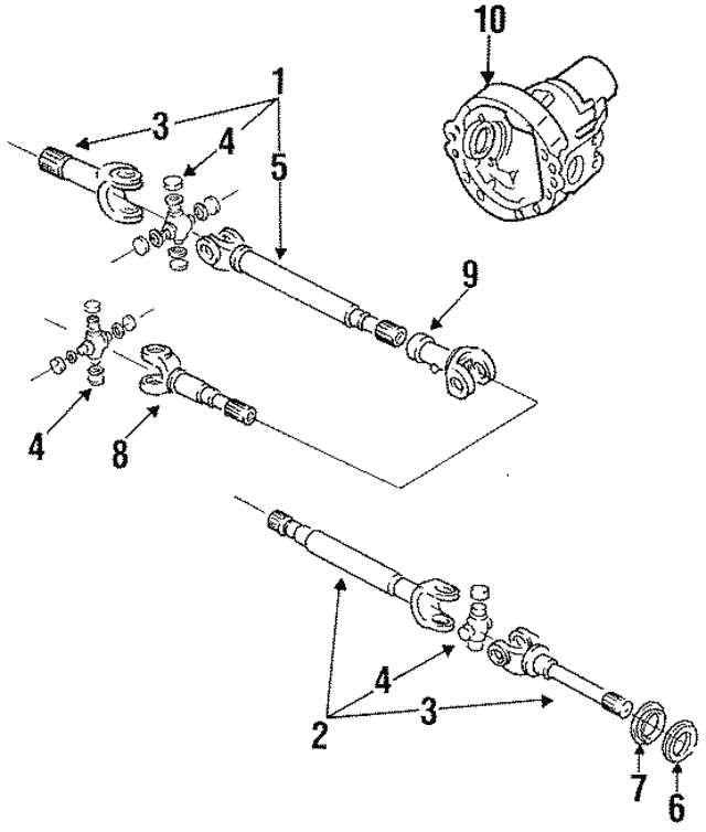 1984-1998 Ford Universal Joints D3TZ-3249-A | QuirkParts