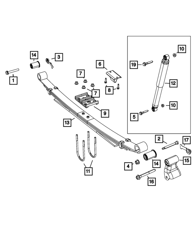 MOPAR GENUINE SPRING BUSHING - 68165814AA - 68165814AA | Mopar Online Parts