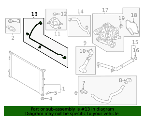 25451-N9600 - Overflow Hose - 2022-2023 Hyundai Tucson | OEM Parts Quick