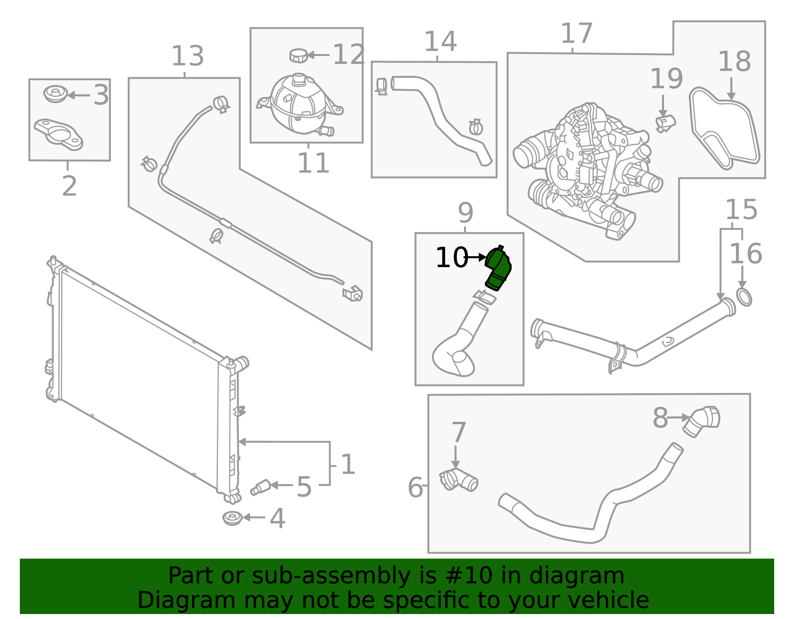 25485-L1100 - High-Quality Radiator Coolant Hose Adapter for 2021-2025 ...