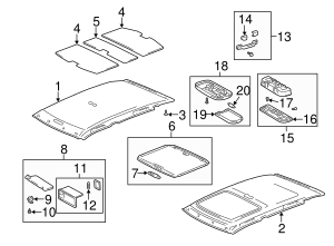 Lexus OEM Map Lamp Assembly Part# 81260-22180-A0 | OEM Vehicle Parts
