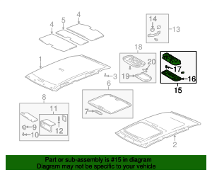 Lexus OEM Map Lamp Assembly Part# 81260-22180-A0 | OEM Vehicle Parts