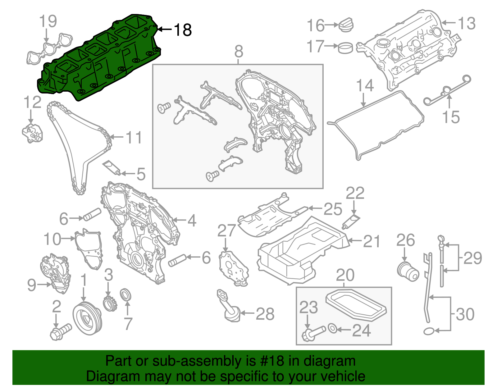 2008-2019 Infiniti Intake Manifold 14003-EY00A | Grubbs Infiniti Grapevine