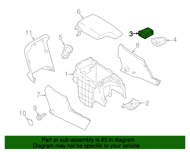 2018-2023 Subaru Crosstrek Auxiliary Jack 86257FL110 | Subaru Parts Store