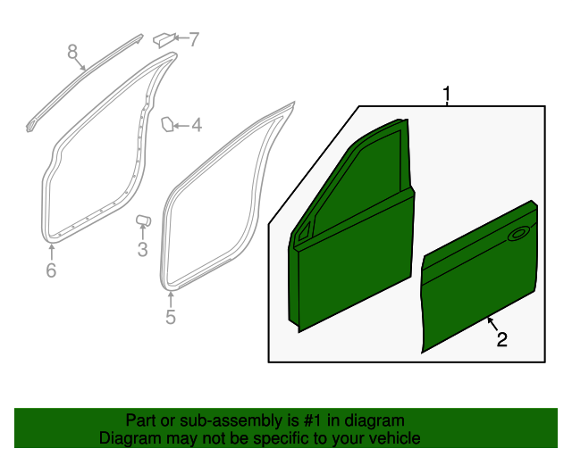 2013-2019 Hyundai Door Shell 76004-B8000 | OEM Parts Online