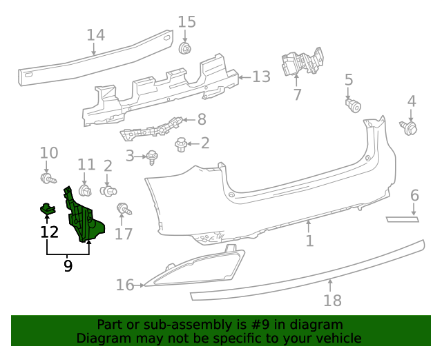 2016-2022 Lexus Lower Retainer 52565-0E030 | OEM Parts Online
