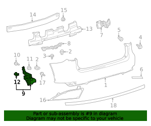 2016-2022 Lexus Lower Retainer 52565-0E030 | OEM Parts Online