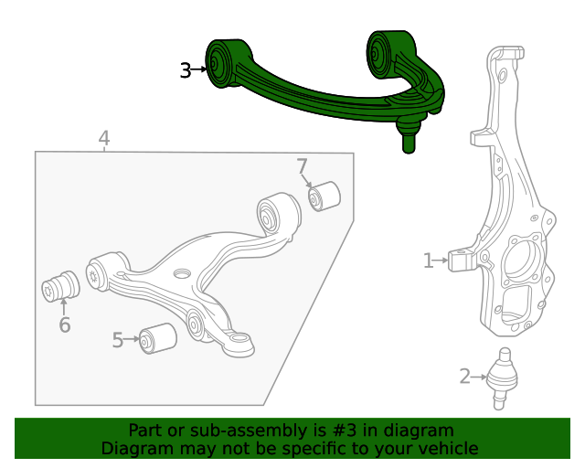 167-330-14-00 - Suspension Control Arm 2020-2024 Mercedes-Benz ...