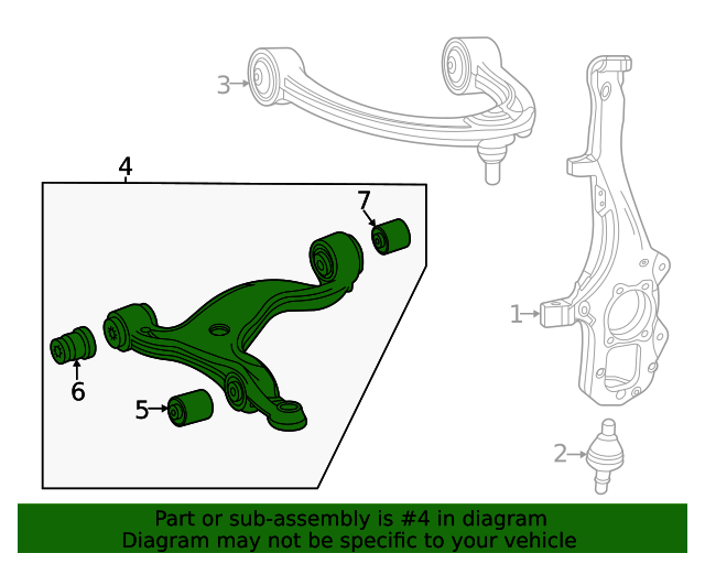 167-330-07-00 - Lower Control Arm 2020-2024 Mercedes-Benz | Mercedes ...