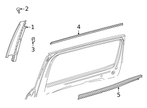 247-732-40-01 - Trim Molding Mercedes-Benz USA Parts