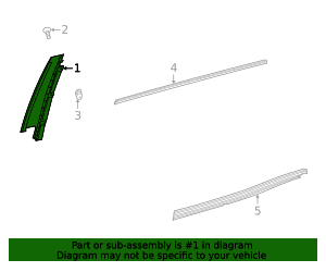 247-732-40-01 - Trim Molding Mercedes-Benz USA Parts