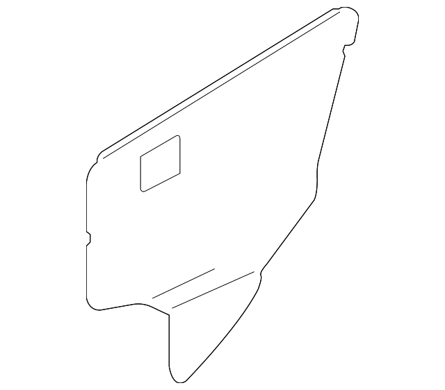 2007-2012 Nissan Versa Water Deflector 82860-ZW40A | TascaParts.com