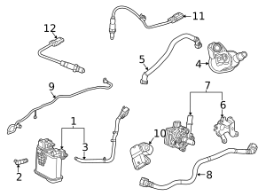 2020-2022 GM Heated Oxygen Sensor 12695629 | GMPartsDirect.com