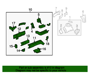 2007-2017 GM Lower Rail Assembly 22877783 | GMPartsDirect.com