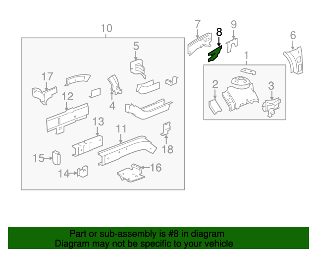 20979049 GM Front Extension | GM Parts Store
