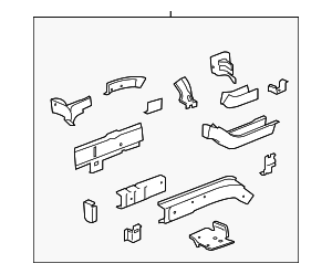 2007-2017 GM Lower Rail Assembly 22877783 | GMPartsDirect.com