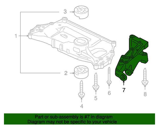 1K0-199-295-E - Mounting Bracket 2006-2013 Audi | Audi OEM Parts