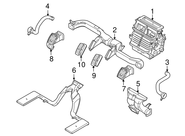 DA8Z-19893-AA - Louver - 2013-2019 Ford Flex | Eastgate Ford Parts CA