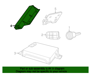 2011-2023 Fiat Antenna Assembly 68067753AA | TascaParts.com