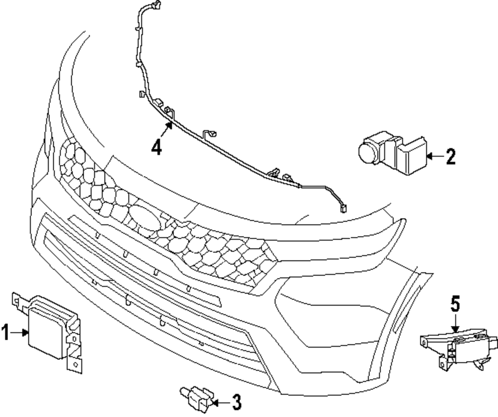 99120-P2501 - Radar Sensor 2024-2025 Kia Sorento | Kia.Parts Store