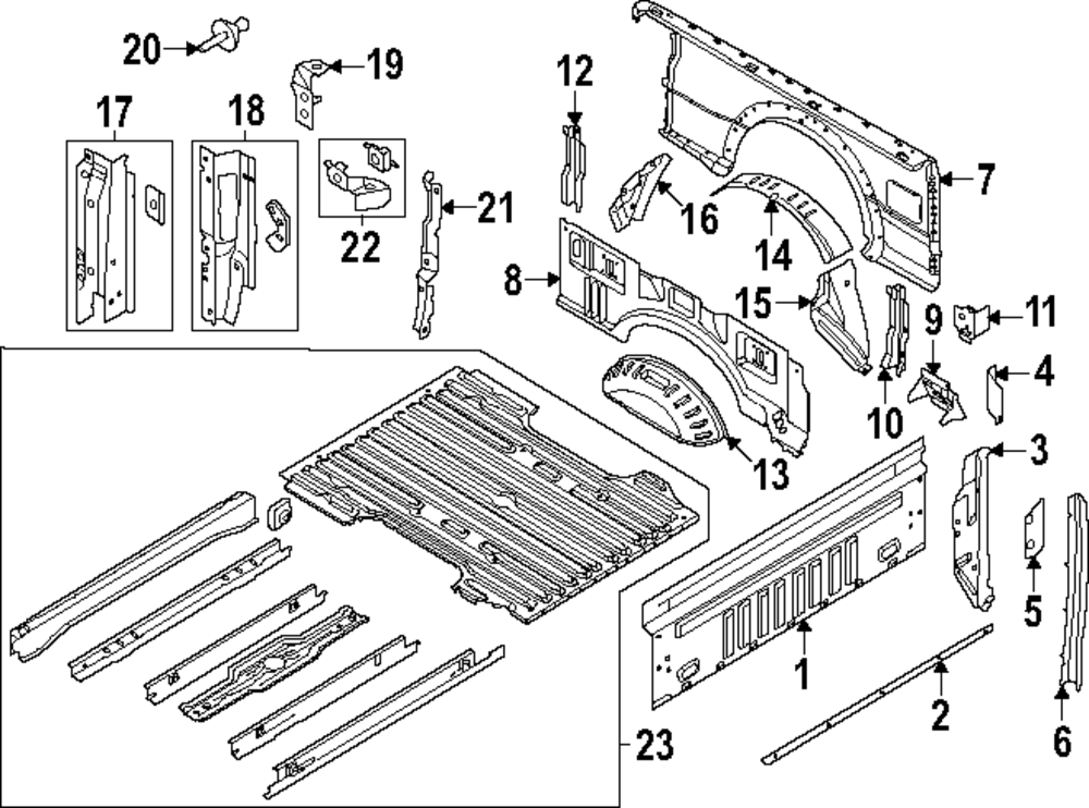 2023-2024 Ford Side Panel PC3Z-9627840-B | OEM Parts Online
