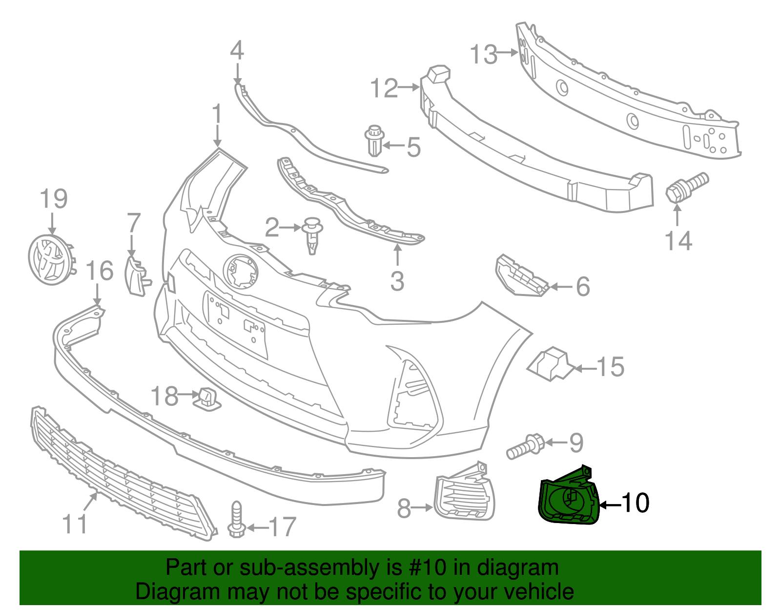 2015-2016 Toyota Prius C 2015-2016 Toyota Prius C - Lamp Housing 81481 ...