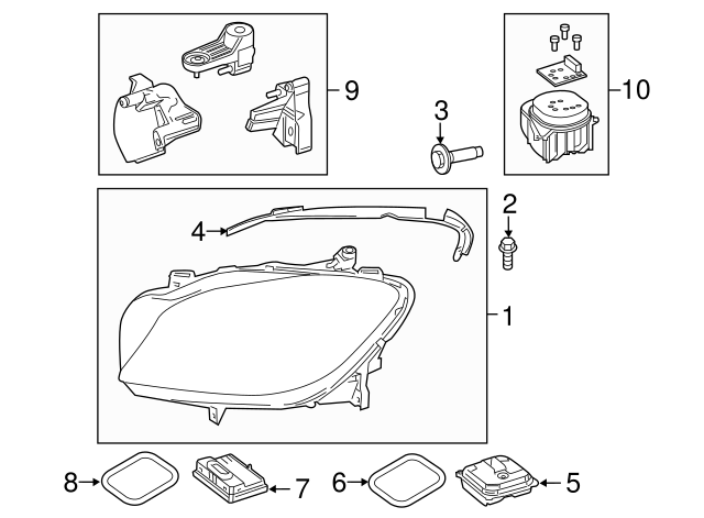 166-906-65-03 - Headlight Assembly 2019 Mercedes-Benz | AutoNationParts.com