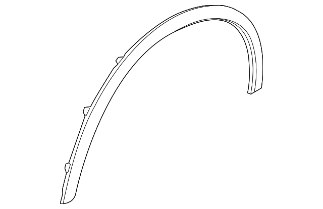 2011-2018 Porsche Cayenne Wheel Opening Molding 958-559-727-20-9B9 | OEM Parts Online