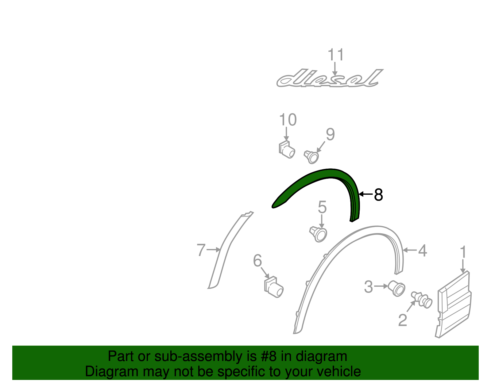2011-2018 Porsche Cayenne Flare 958-559-727-00-9B9 | Sunset Porsche Parts