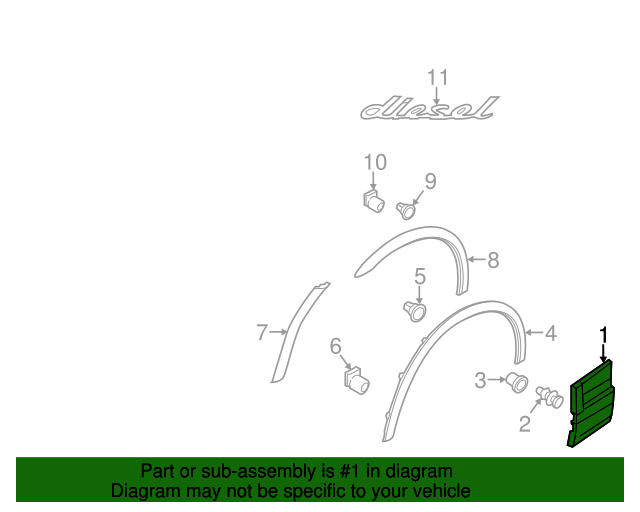2011-2014 Porsche Cayenne Lower Molding 958-559-959-10-G2X | Delaware ...