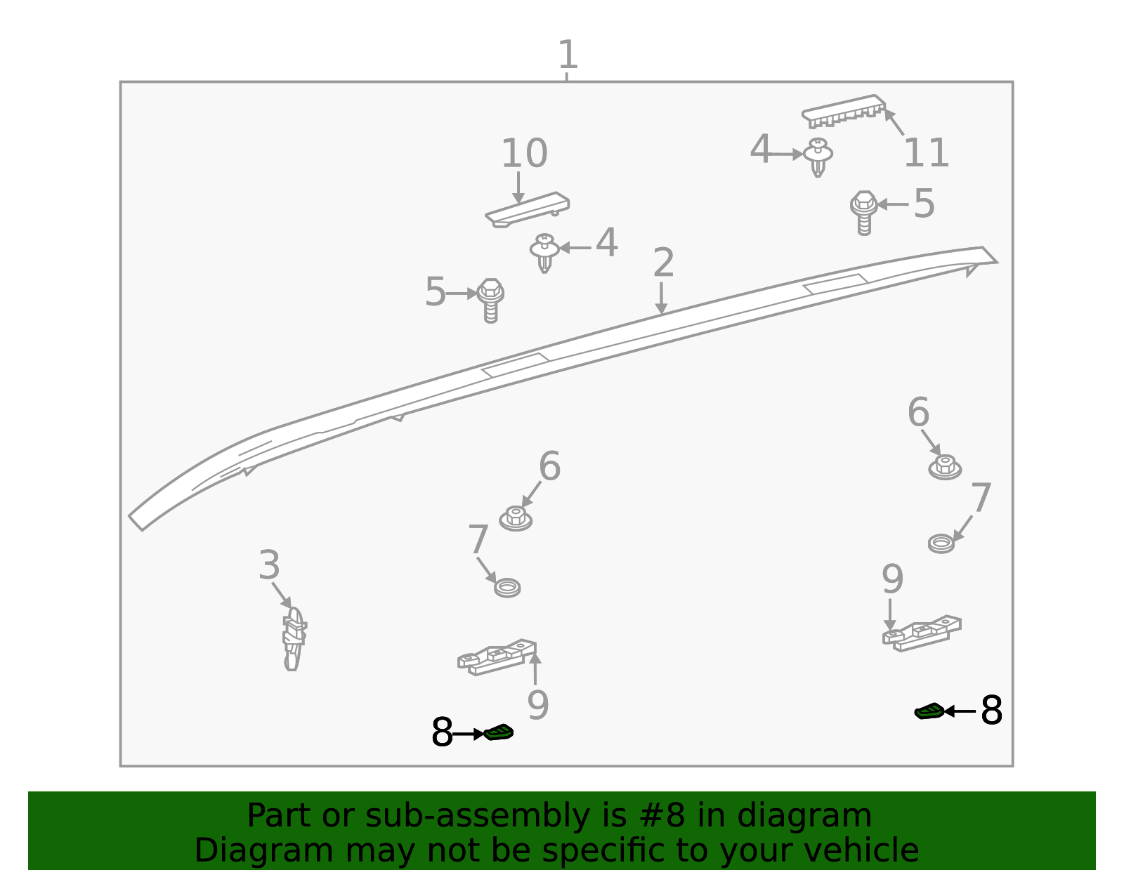 2019-2025 Toyota Mount Bracket Seal 63437-0E070 | Toyota Parts Center