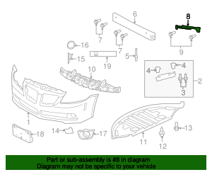 2008-2009 Pontiac G8 Bumper Bracket 92263445 | GMPartsDirect.com
