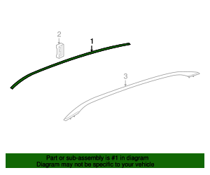 164-690-29-80 - Roof Molding 2006-2011 Mercedes-Benz | AutoNationParts.com