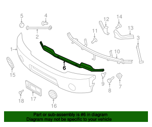 2004-2015 Nissan TITAN Energy Absorber 62090-ZT00A | OEM Parts Online