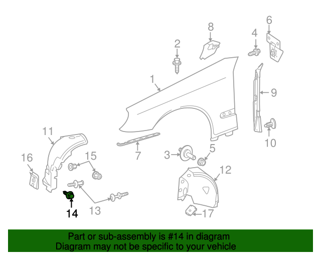 001-990-60-36 - Under Cover Screw - 2000-2021 Mercedes-Benz | World ...