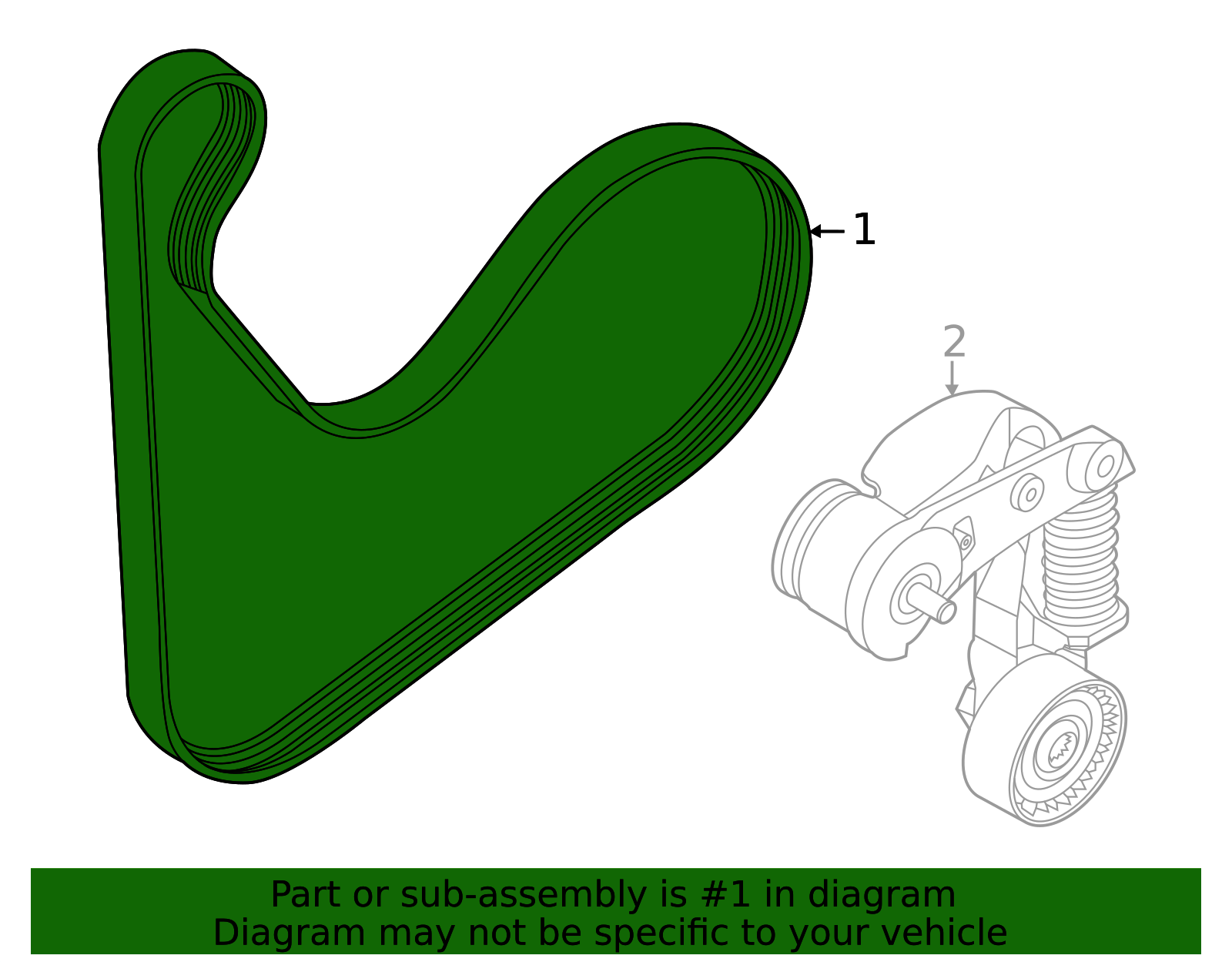 2020-2025 Kia Serpentine Belt 25212-2M000 | Retail Performance Auto Parts