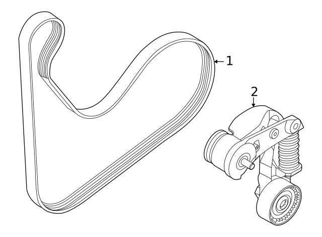 2020-2024 Kia Serpentine Belt 25212-2M000 | OEM Parts Online