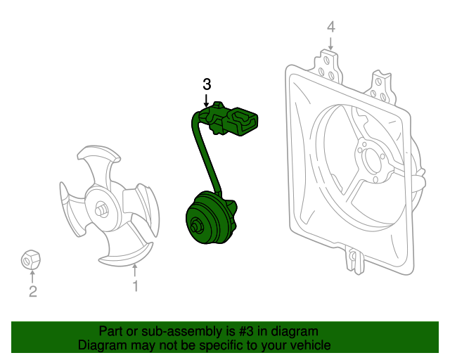 2001 2003 Acura Fan Motor 38616 Pge A01 Acura Parts Now
