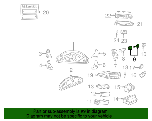 126-460-02-04 - Lock Cylinder 1990-1997 Mercedes-Benz | AutoNationParts.com